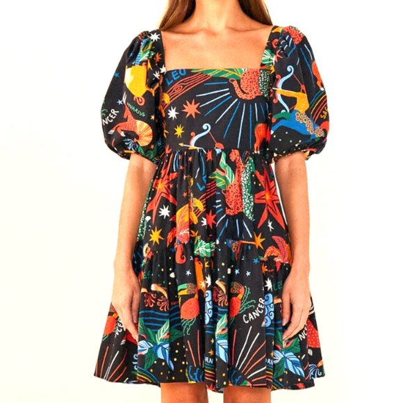 FARM Rio | Dresses | Farm Rio Zodiac Organic Cotton Mini Dress | Poshmark